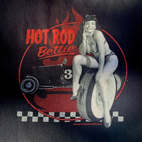 🔥 80s Hot Rod Bettie Racing Tee Depop