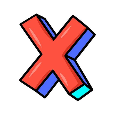 Letter X Graffiti Alphabet X Typography Red Letter X Pop Art Letter X Digital Art By Elsayed