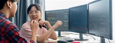 Premium Photo Cropped Image Of Professional Programer Team