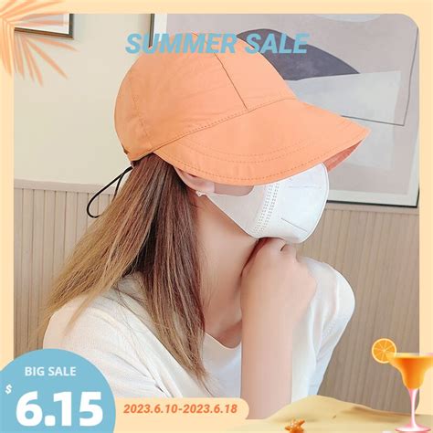 접이식 와이드 브림 태양 모자 남성 및 여성용 드로 스트링 조절 캡 해변 모자 여름용 빠른 건조 바이저 어부 모자