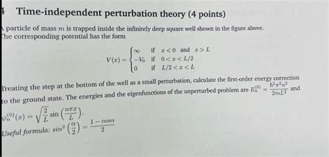 Solved Time Independent Perturbation Theory 4 Points