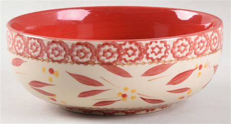 Old World Red Soupcereal Bowl By Temp Tations Replacements Ltd