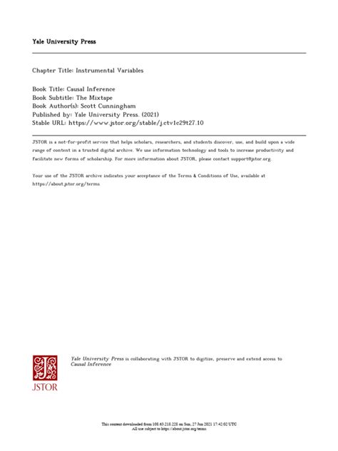 Instrumental Variables Pdf