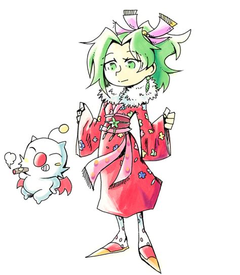 Terra Branford Moogle And Mog Final Fantasy And More Drawn By Setz Danbooru
