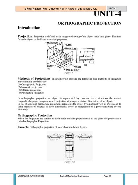 Unit 4 Orthographic Projection Pdf Cartesian Coordinate System Infographics