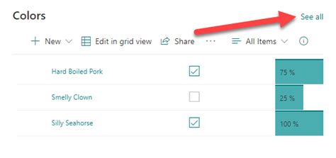 Json Code For Hiding A See More Button In Sharepoint List
