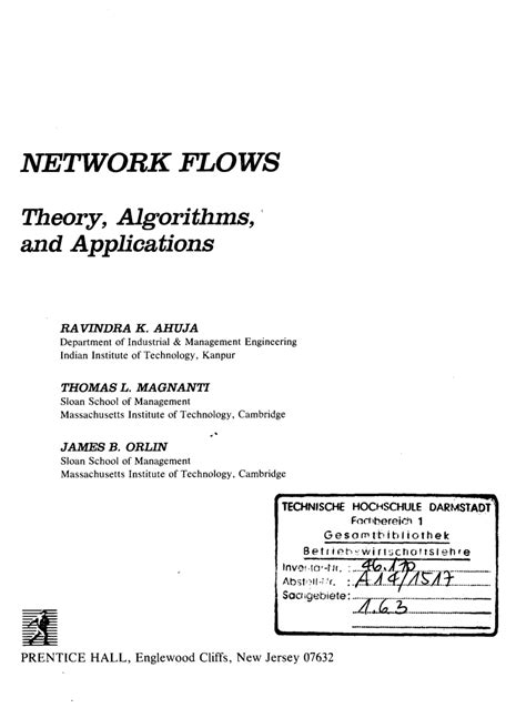 Pdf Network Flows