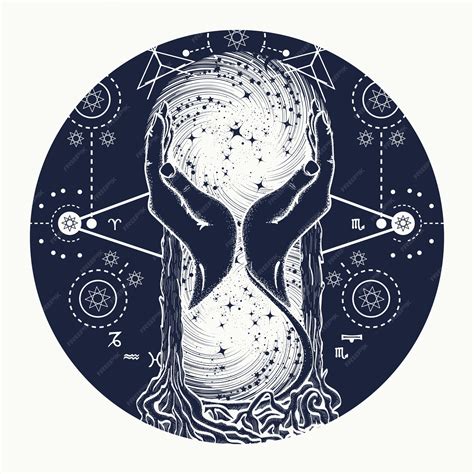Premium Vector Space Hourglasses