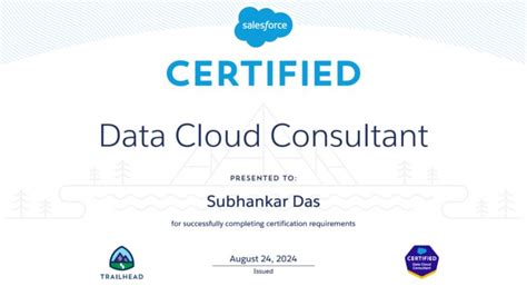 Subhankar Das On Linkedin Salesforce Datacloud Certification Continuouslearning… 12 Comments