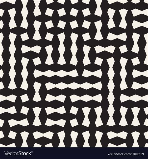 Seamless Geometric Lattice Pattern Irregular Vector Image