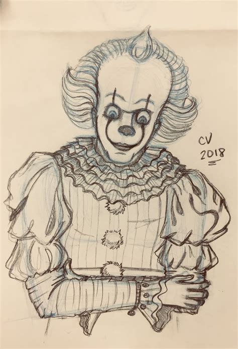 My Pennywise Sketch Pennywise2017 It2017 Sketches Sketches Easy Drawings