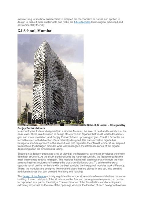 Smart Facades Biomimicry And Biomimetic Facades Pdf