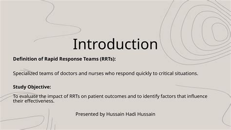 Evaluating The Effectiveness Of Rapid Response Teams In Improving Pptx