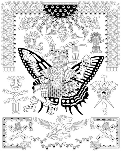 Aztec Icon 8 Itzpapalotl The Obsidian Butterfly Richard Balthazar