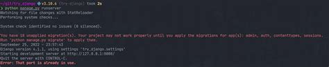 Trying Out Django