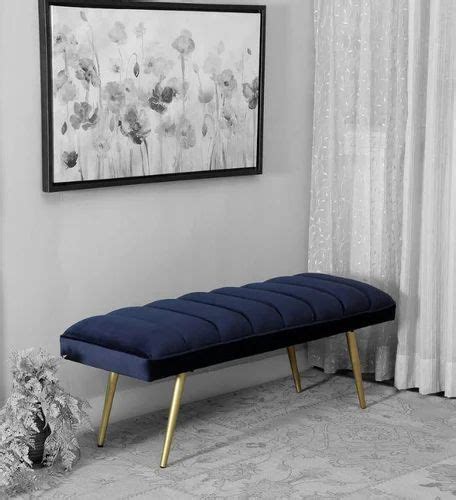 Stylish And Classy Bench In Blue Color With Velvet Touch At ₹ 1033300 Bench Seat बेंच Shiraz