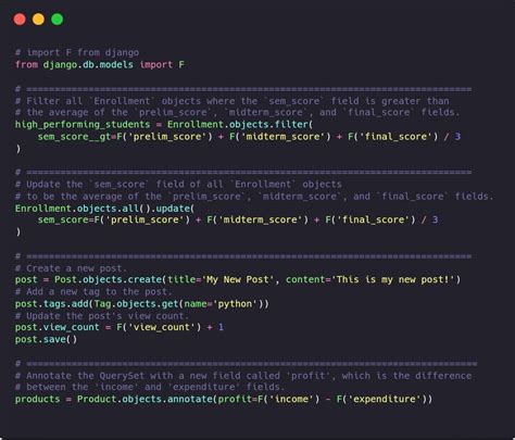 Mixomate On Linkedin The F Function In Django Is A Powerful Tool That Allows You To Perform
