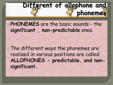 Allophone And Phoneme Persentation Pptx Allophone And Phoneme Persentation Pptx