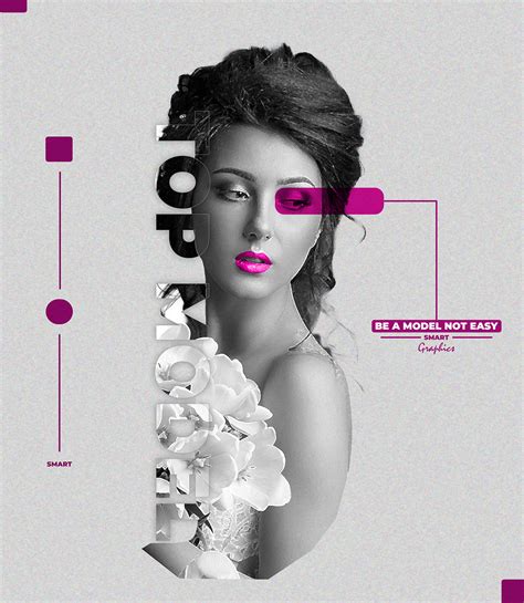 Model Poster Design Behance