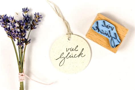 Stempel Viel Glück Textstempel