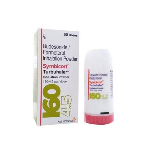 160 Symbicort Turbuhaler Budesonide Formoterol Inhaler Packaging Size