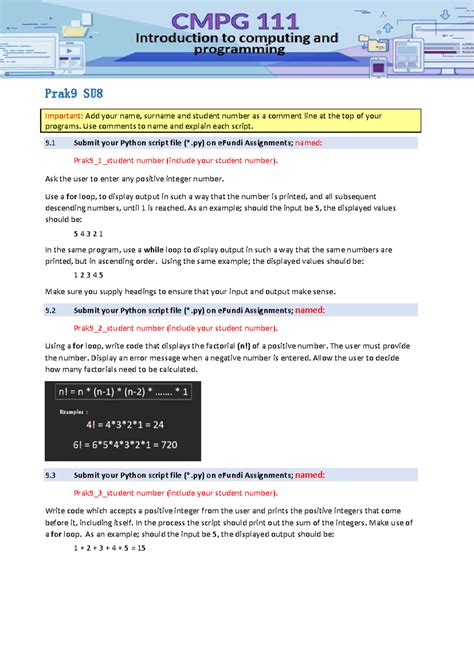 Prak9 Su8 Practical 9 Instructions Cmpg111 Python Scripts Studocu