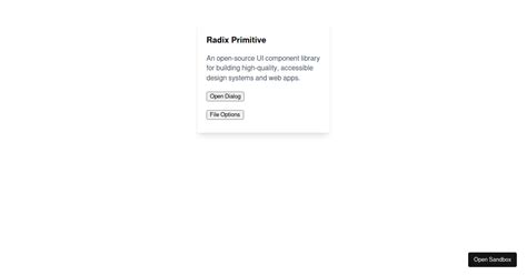 Radix Ui Framer Motion Codesandbox