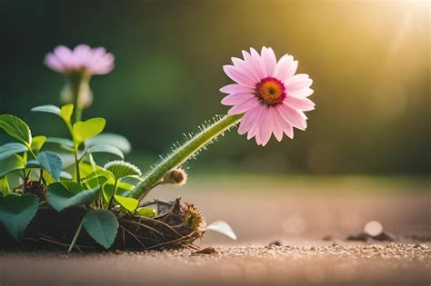 Premium Ai Image A Flower In The Sun