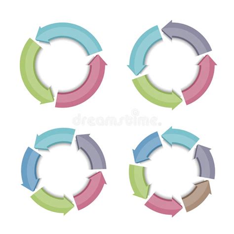 Arrows In A Circle Flow Stock Vector Illustration Of Circular 14751485