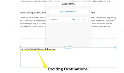 Create Anchor Links Premium Website Memberclicks Trade