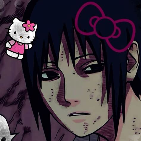 Sasuke Uchiha Icon X Hello Kitty In 2025 Wolle Kaufen