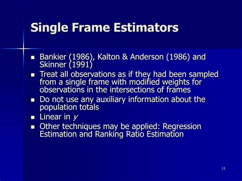 Ppt Multiple Frame Surveys Powerpoint Presentation Free Download