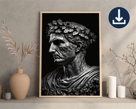Julius Caesar Poster Print Roman Emperor Wall Art Ancient Rome T