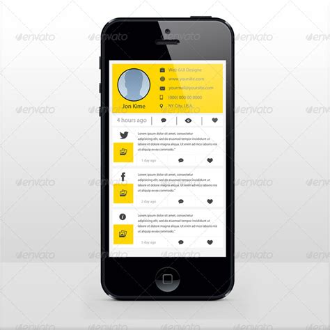 Flat UI Mobile Web Elements GraphicRiver