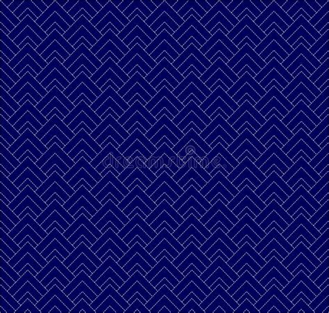 Sashiko Pattern 003 Stock Vector Illustration Of Blue 333207570