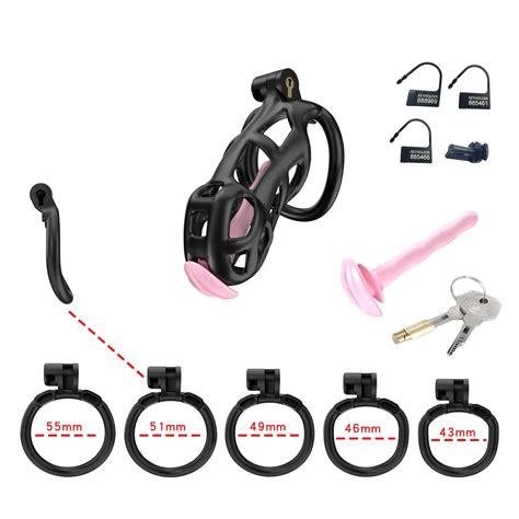 Black Standard Cobra Chastity With Urethral Chastitycobra