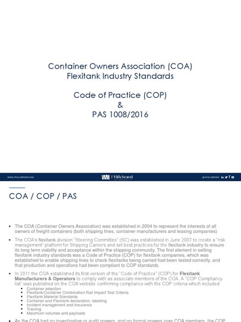 Trans Ocean Code Of Practice Coa Pas1008 2018 Pdf Business