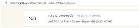 deltalake 0 7 0 with s3 feature compliation error due to rusoto dynamodb version conflict