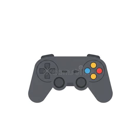 Gray Game Controller With A Classic Design Featuring Two Analog Sticks