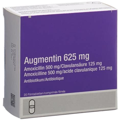 Augmentin Cpr Pell 625 Mg Adult Blist 20 Pce Ordinare Online