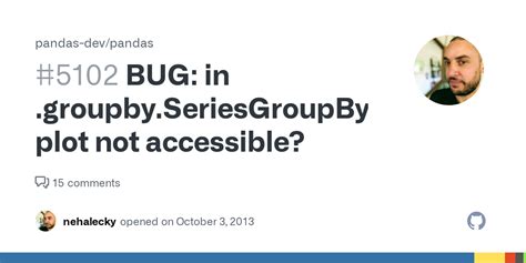 Bug In Groupbyseriesgroupby Plot Not Accessible · Issue 5102