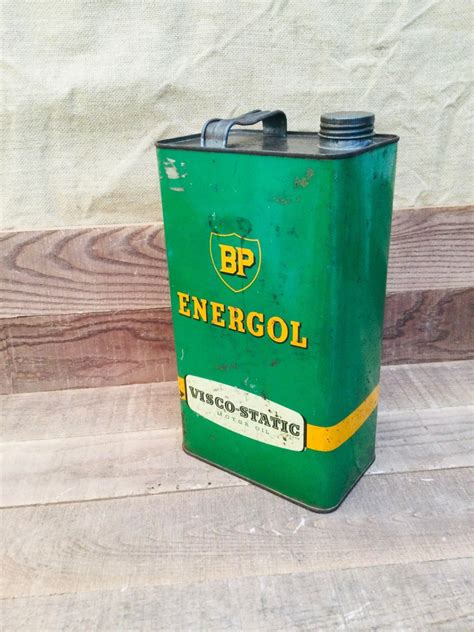Bp Oil Can Energol Castrol Can Vintage Cans Automobilia Vintage