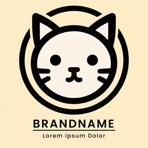 White Cat Logo With Within A Circle Japanese Themes With Modern And