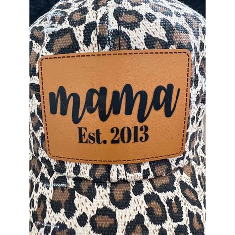 Chic Loco Designs Mama Custom Leather Patch Hat