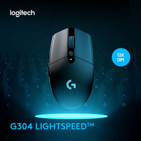 Logitech G304 Lightspeed Wireless Gaming Mouse 12000dpi 6 Programmable Keys Hero 12k Sensor For