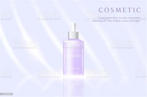 화장품 및 스킨 케어 제품 광고는 빛이 있는 보라색 배경에 템플릿입니다 메이크업 화장품에 대한 스톡 벡터 아트 및 기타 이미지
