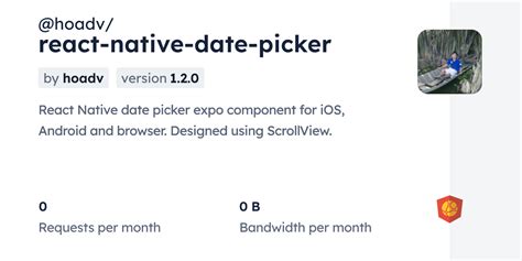 Hoadv React Native Date Picker Cdn By Jsdelivr A Cdn For Npm And Github