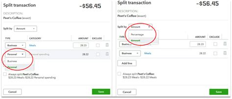 Split And Exclude Transactions Quickbooks Learn And Support