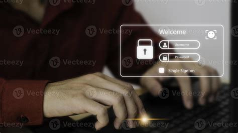 Cybersecurity Concept User Login Security And Encryption Of Identity Secure Access To Users