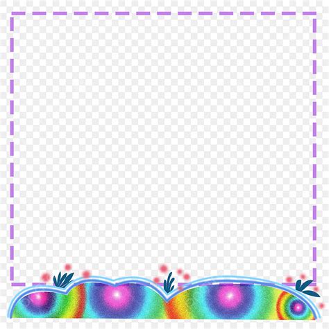 보라색 일러스트 테두리 만화 그림 점선 색깔 장식 테두리 점선 색깔 장식 Png 일러스트 및 Psd 이미지 무료 다운로드